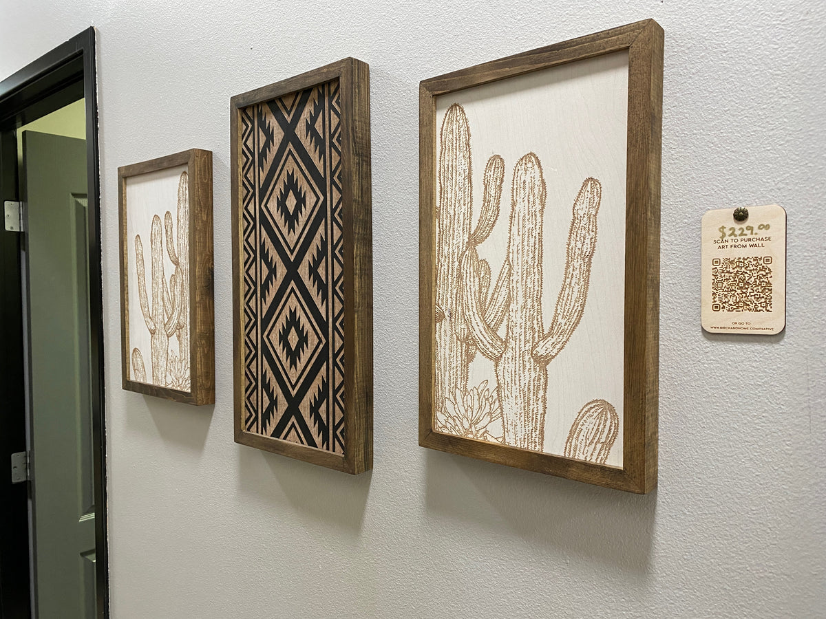 3 Piece Aztec & Cactus Set – Birch and Home
